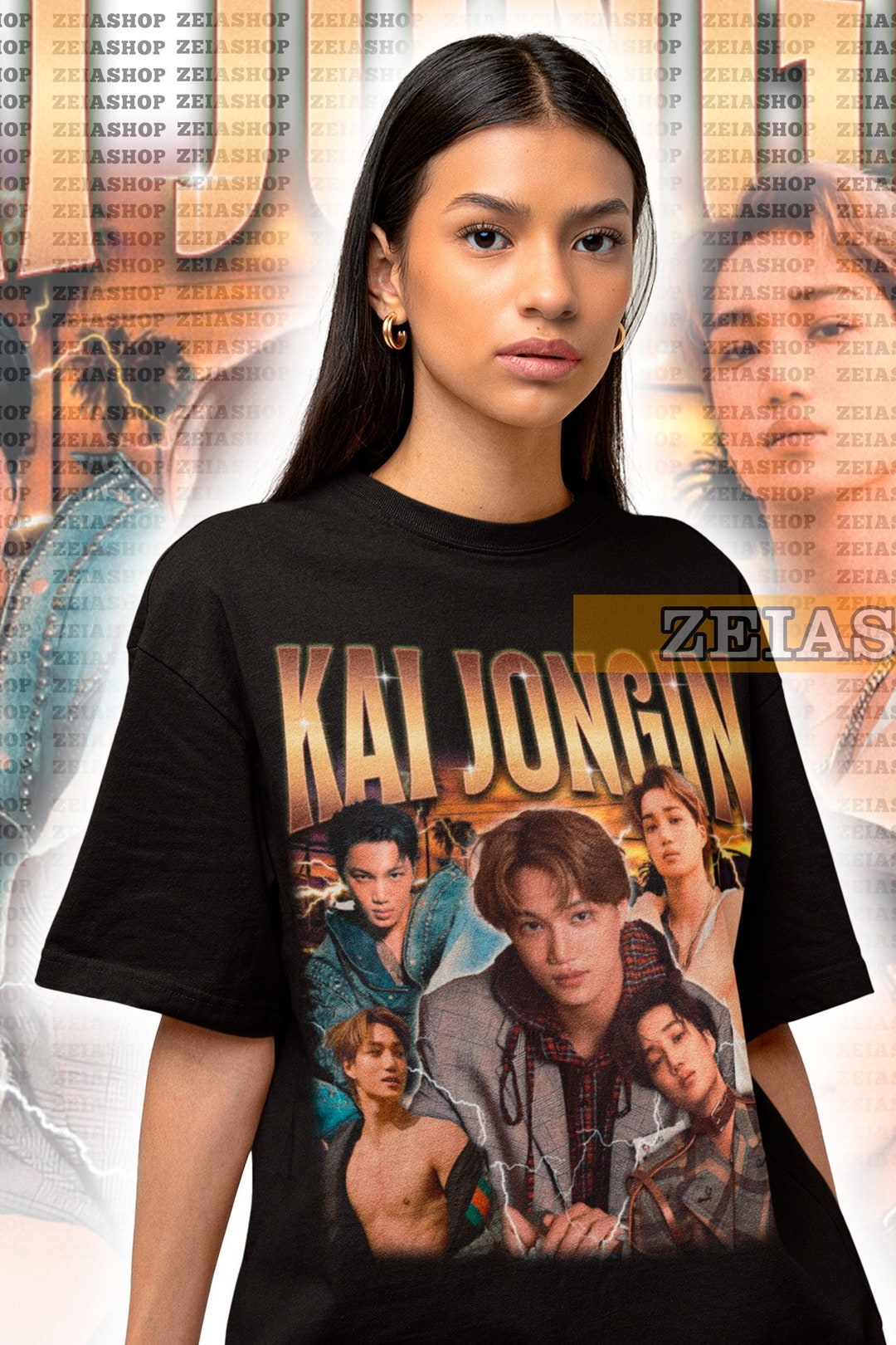 Exo Kai Retro 90s Shirt, Exo Kai Limited Tee, Exo Kai Sweatshirt, Kpop ...