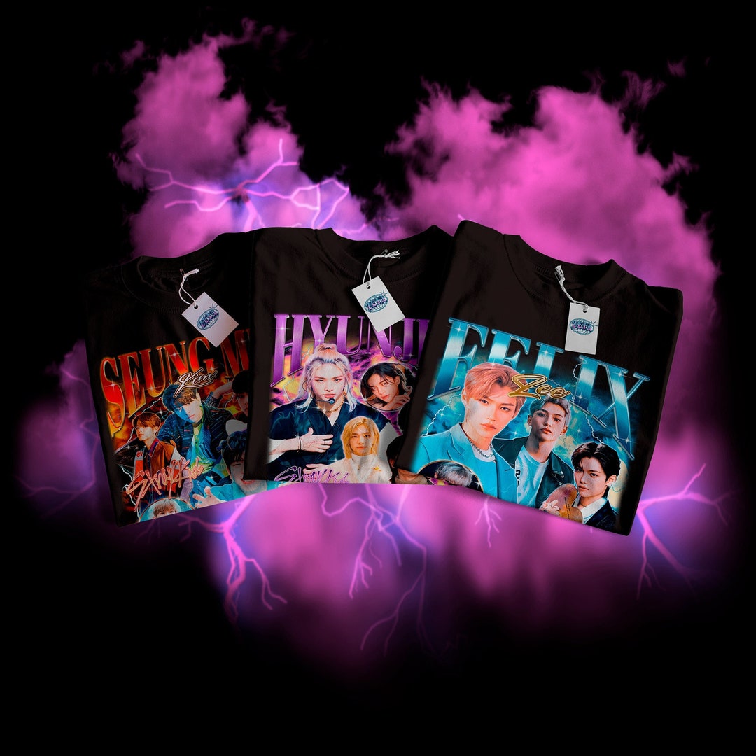 Stray Kids Retro Bootleg Tee Skz Shirts Kpop T-shirt Stray Kids Merch ...