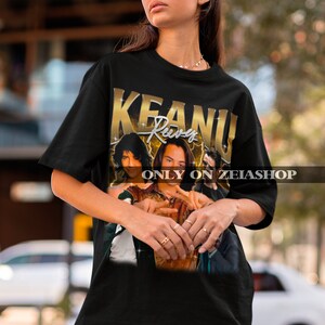 Keanu Reeves Bootleg T-shirt Iconic Movie Star Tee Keanu Reeves ...