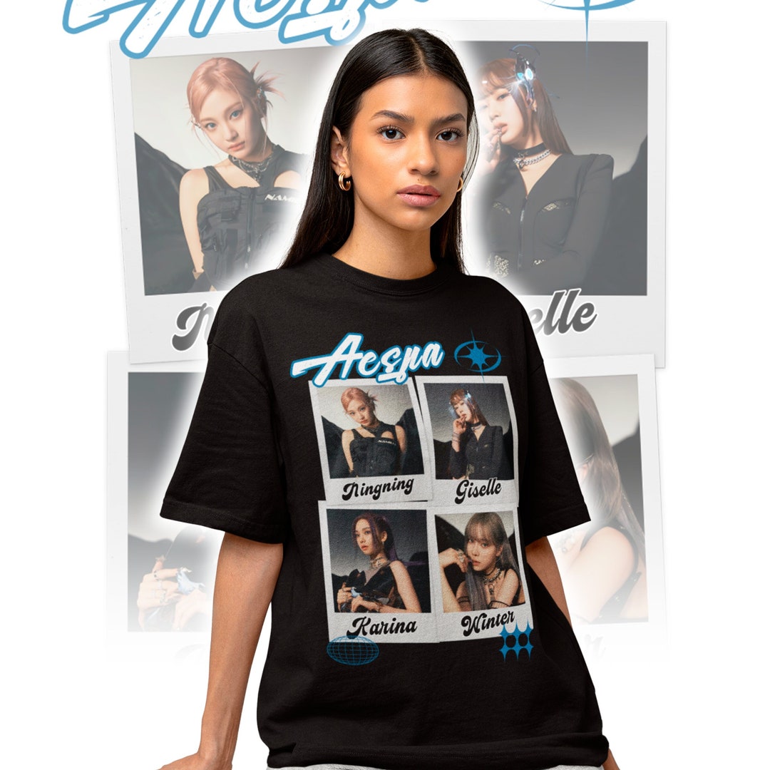 Retro Aespa Collage Tee Aespa Kpop Sweatshirt Aespa Kpop Merch Aespa ...