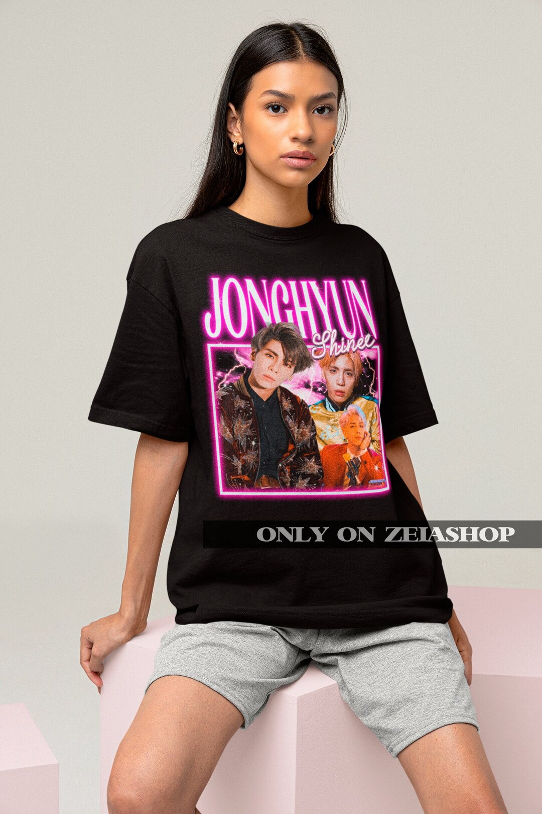 Shinee Jonghyun Retro Classic Tee Kpop T-shirt Kpop Merch Kpop Gift for ...