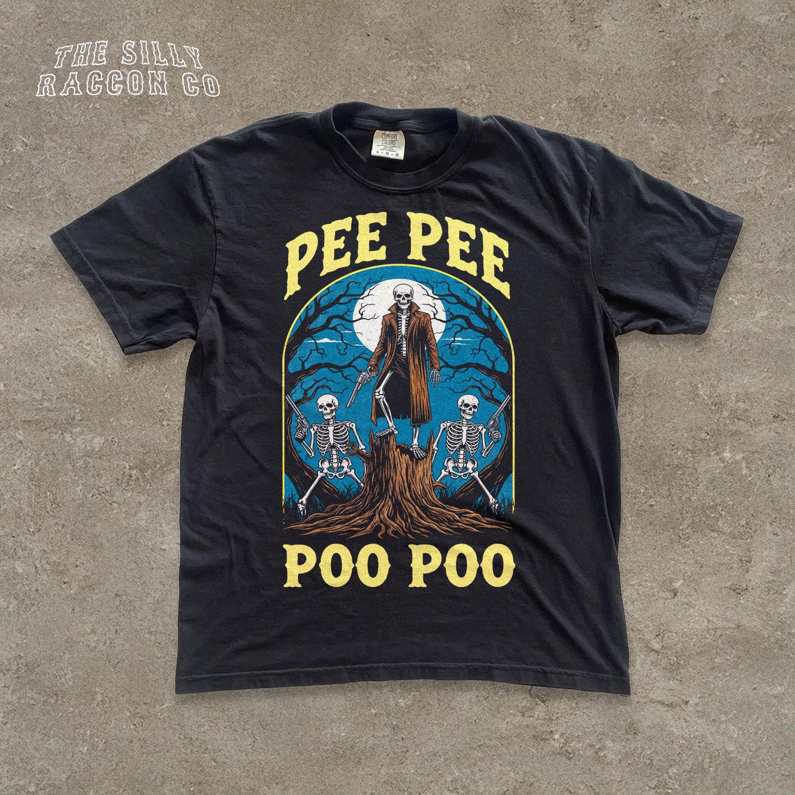 Cursed Meme Shirt, Pee Pee Poo Poo T-shirt, Funny Skeleton Graphic Tee ...