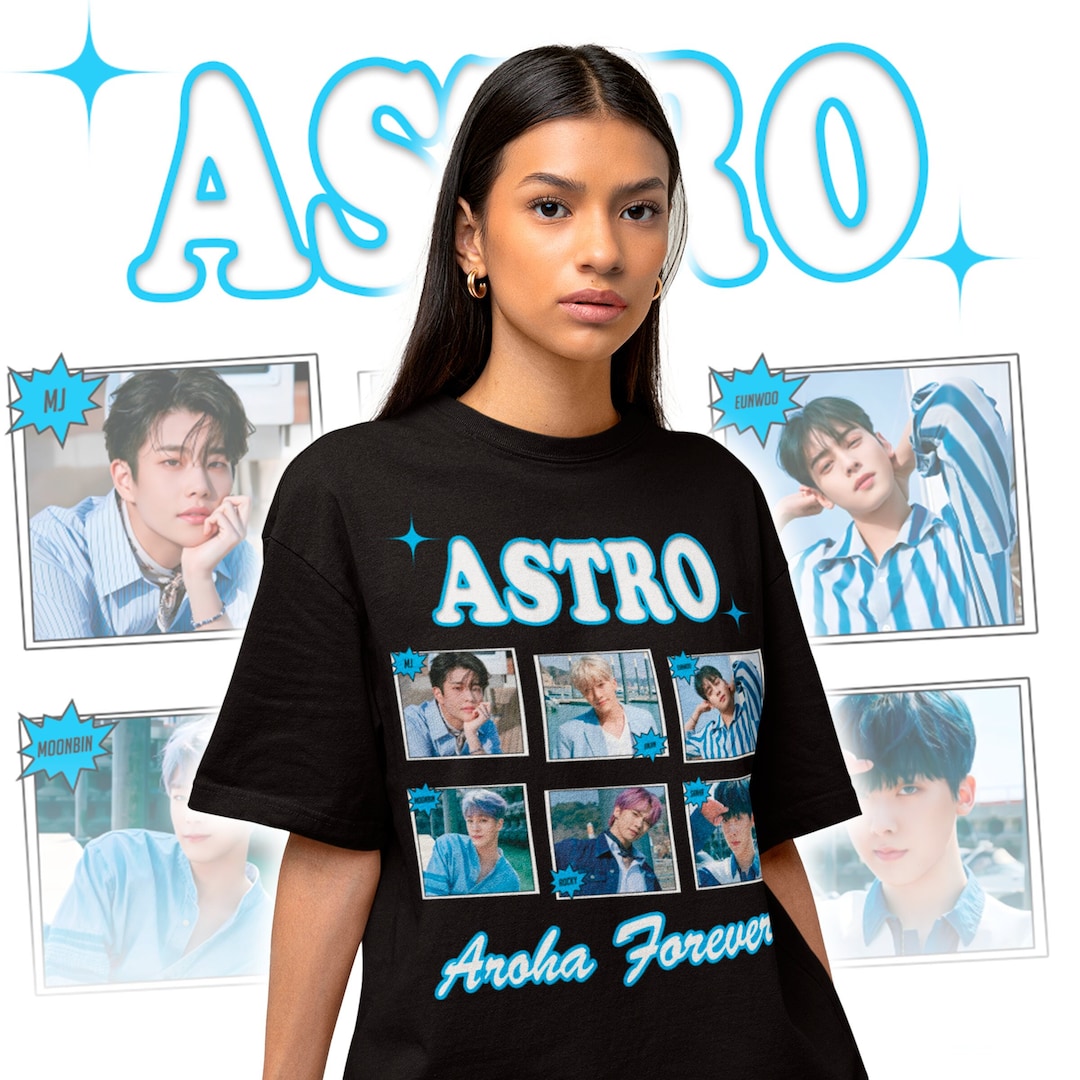 Astro Collage Shirt Astro Kpop Sweater Astro Kpop Merch Astro Kpop Gift Astro Aroha Tee Astro ...