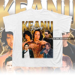 Keanu Reeves Bootleg T-shirt Iconic Movie Star Tee Keanu Reeves ...