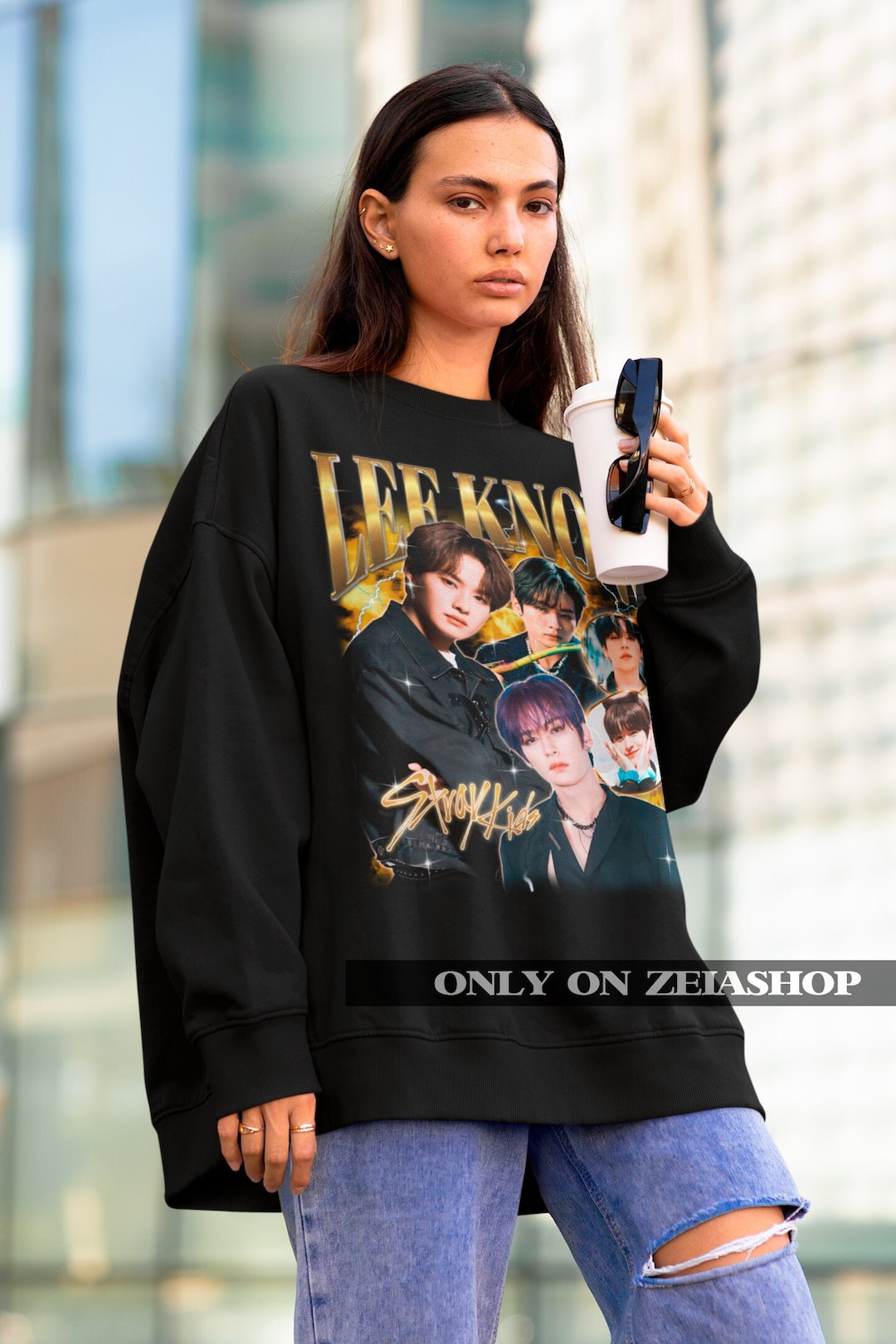 Stray Kids Lee Know Retro 90s Bootleg Sweatshirt Stray Kids Hoodie Kpop ...