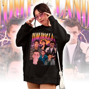 Tom Holland Retro 90s Shirt Tom Holland Sweatshirt Tom Holland Fan Gift ...