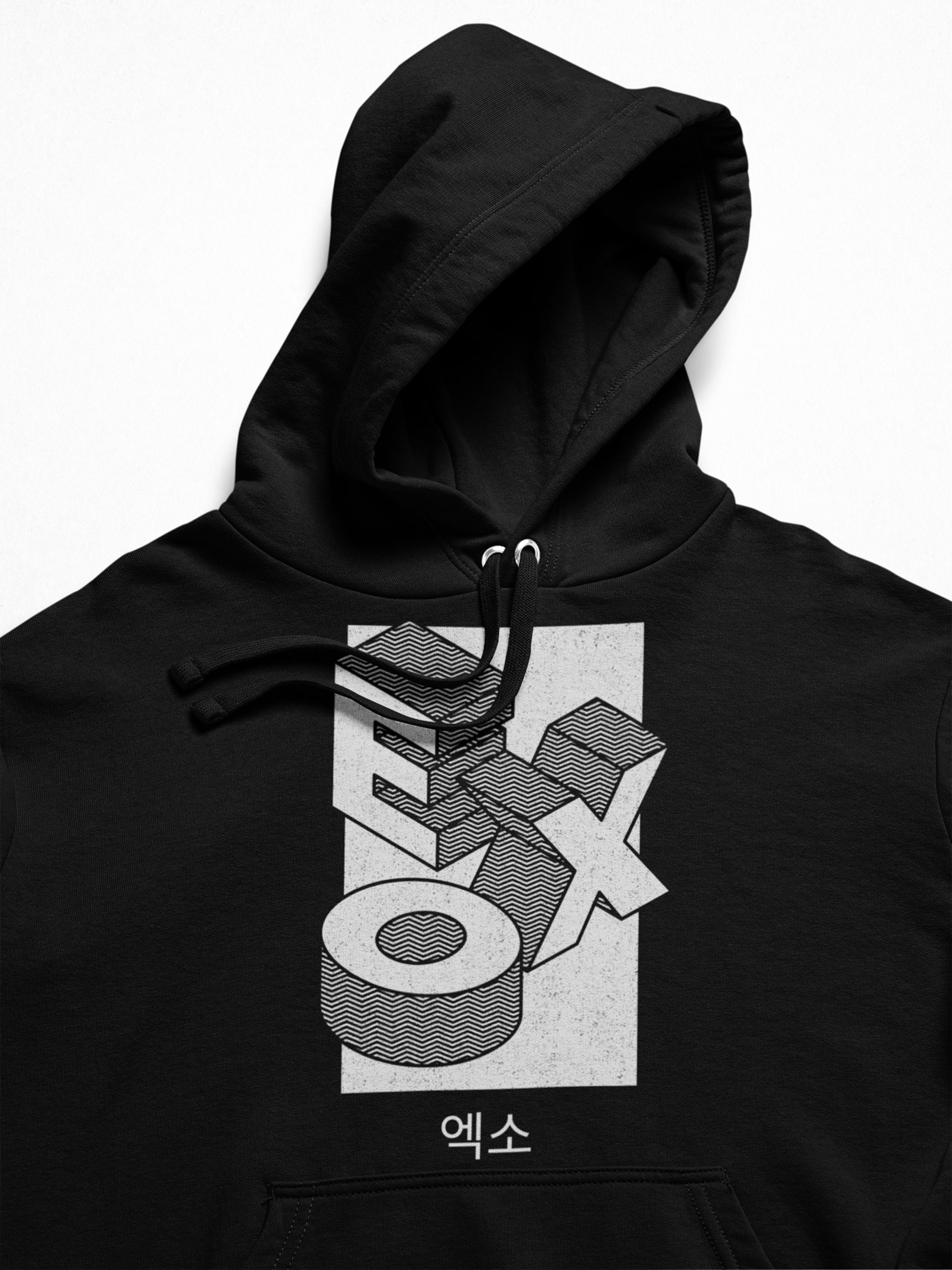 EXO Hoodie Isometric Text Korean Clothing Exo Love Exo - Etsy UK