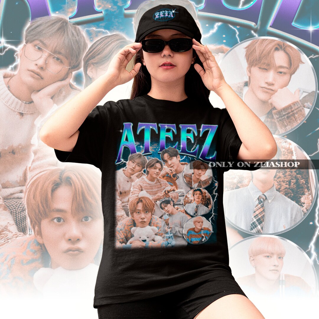 Ateez Retro Bootleg Tee Ateez Kpop Shirt Kpop Merch Ateez Hoodie ...