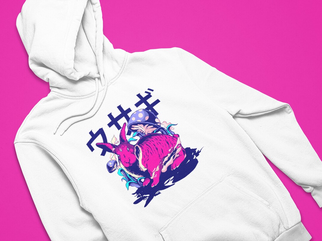 Rabbit From the Other Place Hoodie, Aesthetic Clothing, Vaporwave ...