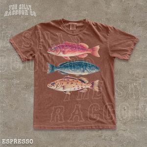 Vintage Fish Shirt, Nature Lover Gift, Retro Fishing T-shirt for Men ...