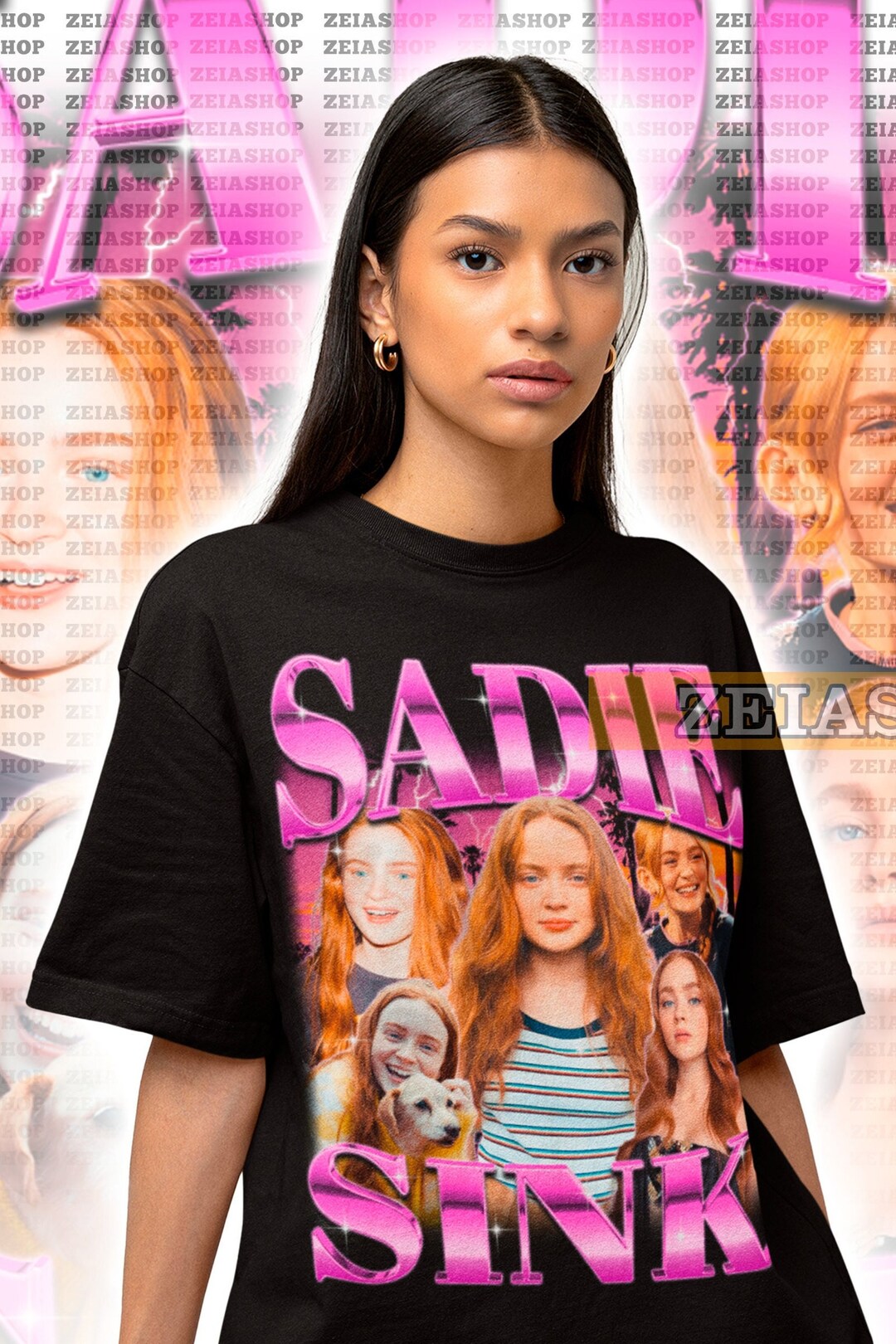 Retro Sadie Sink Tee, Sadie Sink Fan Gift, Sadie Sink Sweatshirt ...