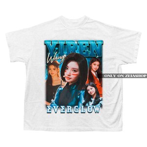 Everglow Yiren Retro 90s Bootleg T-shirt Kpop Shirt Kpop Merch Kpop ...