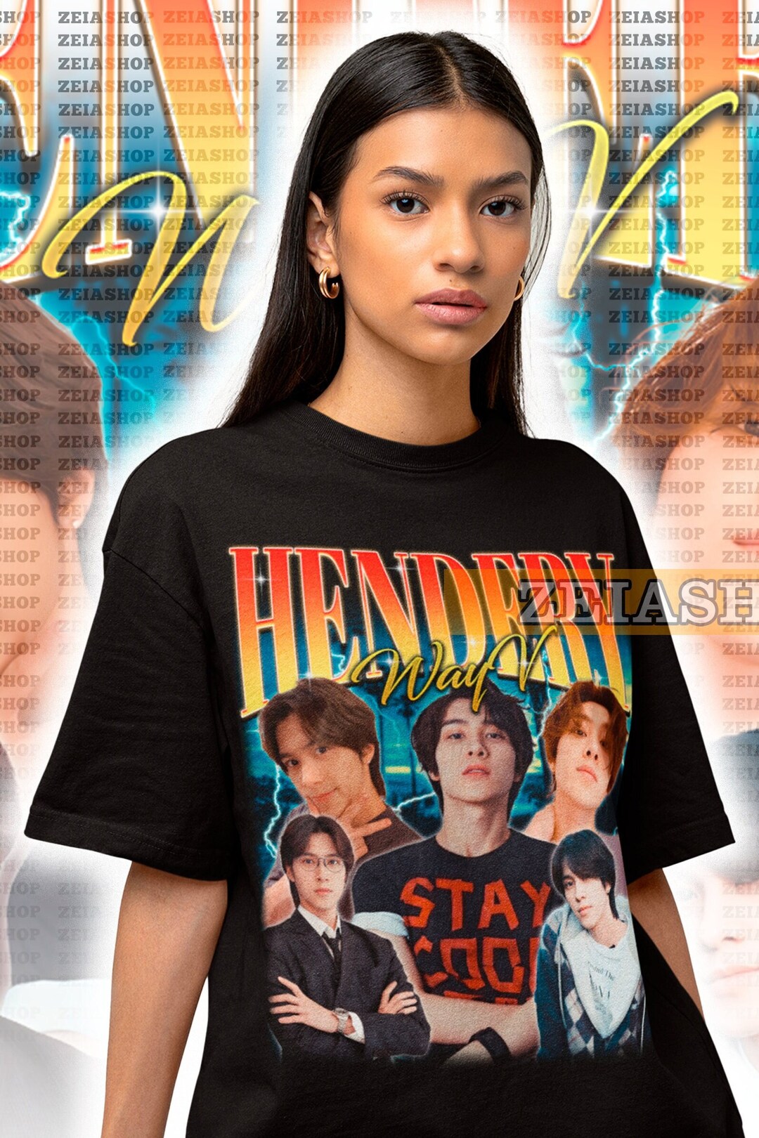 Wayv Hendery Retro 90s Shirt, Wayv Hendery Sweatshirt, NCT Shirt, Wayv ...