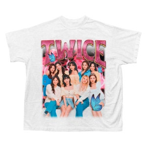 Twice Retro Bootleg T-shirt - Twice Kpop Tee - Kpop Merch - Kpop Gift ...