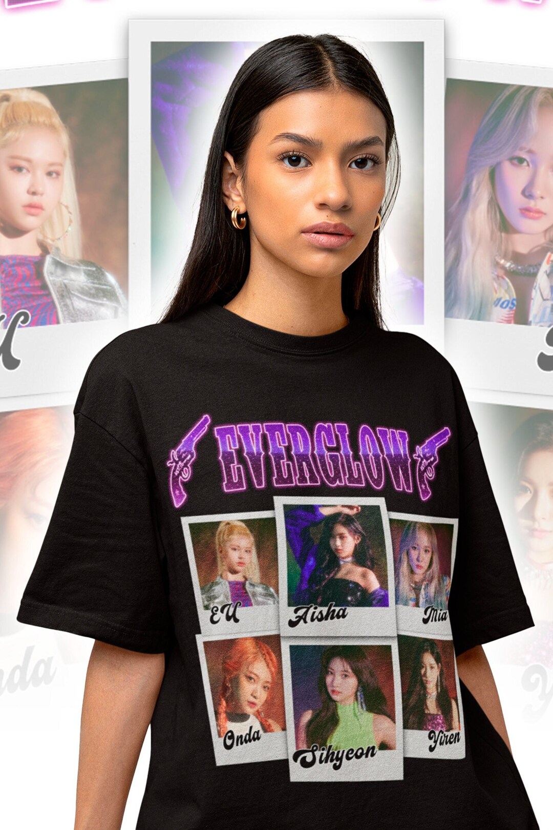 Everglow Collage Tee Everglow Kpop Sweatshirt Everglow Kpop Merch ...