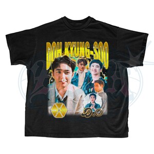 EXO D.O Do Kyung-soo Retro 90s Bootleg T-shirt Kpop Shirt Kpop Merch ...