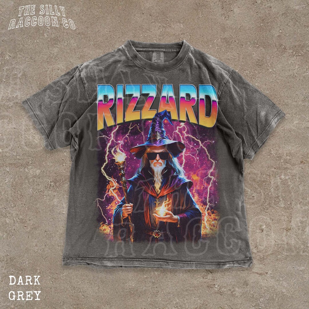 Funny Wizard Washed Shirt Rizz Meme Tee Gen Z Humor Gift - Etsy