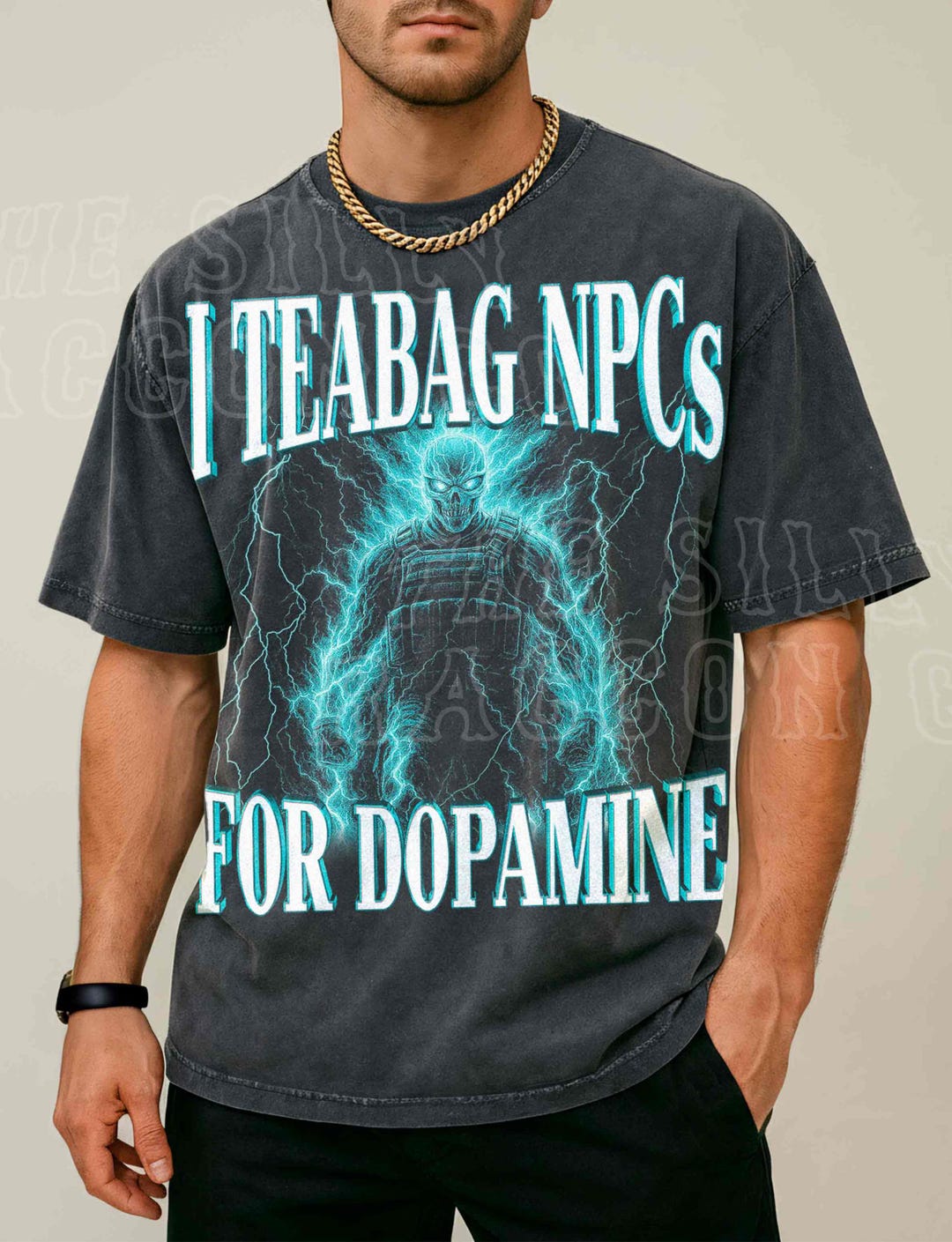 Funny Gamer Meme Shirt Teabag Npcs for Dopamine Gift - Etsy
