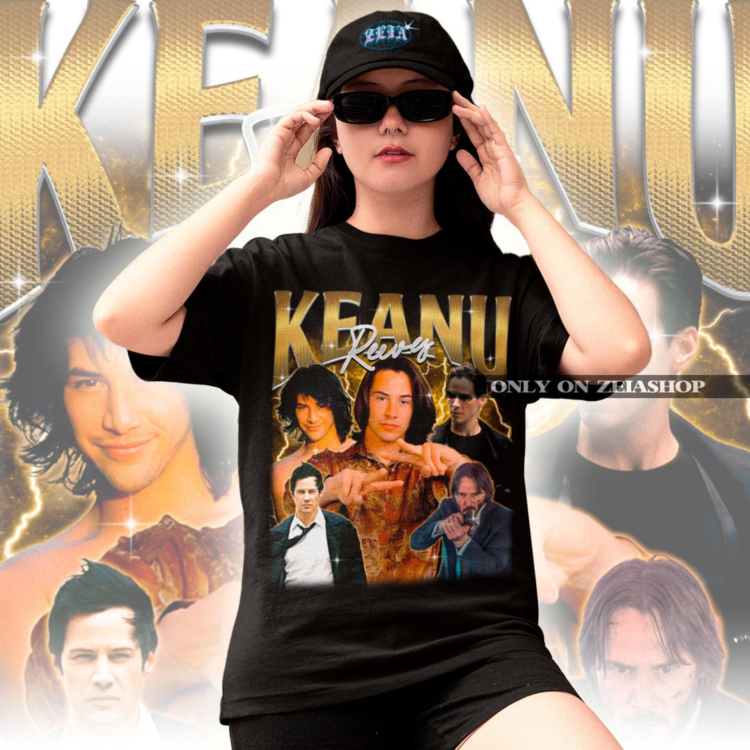Keanu Reeves Bootleg T-shirt - Iconic Movie Star Tee - Keanu Reeves ...
