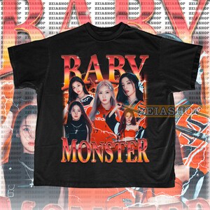 RETRO BABYMONSTER KPOP Shirt, Babymonster Kpop Sweater & Hoodie ...