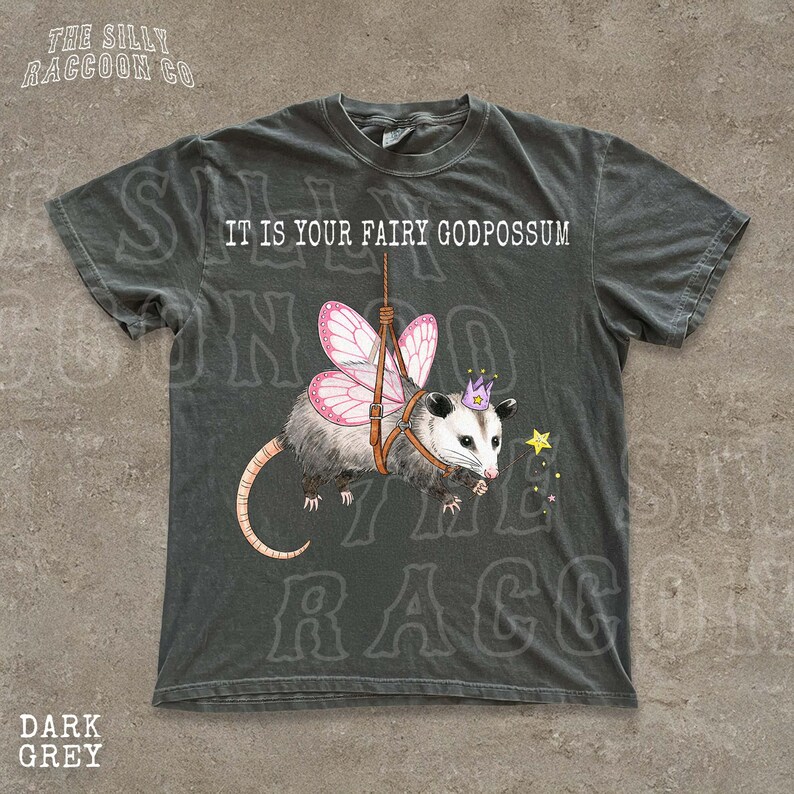 Funny Possum Meme Shirt for Men Women It is Your Fairy Godpossum Tee ...