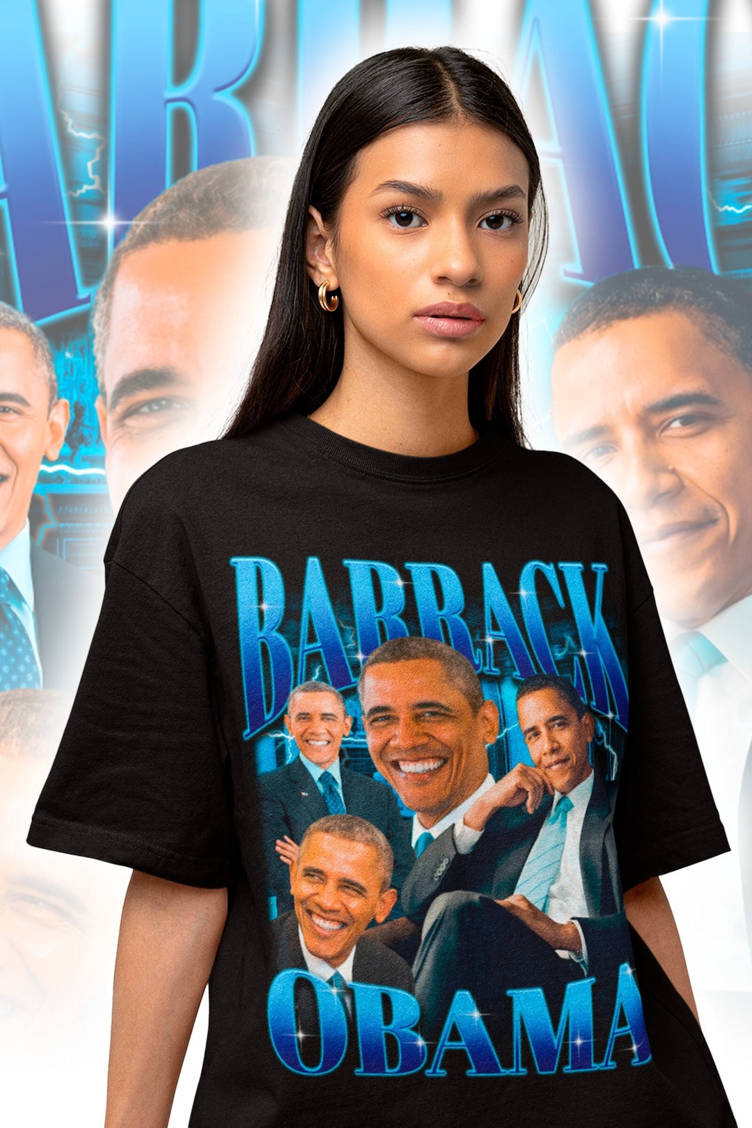 Barack Obama Retro 90s T-shirt Barack Obama Sweatshirt Barack Obama Fan ...