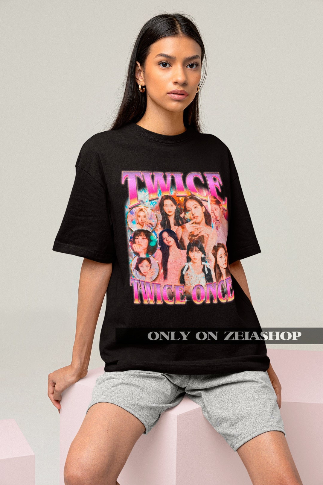Twice Once Retro Shirt Twice Bootleg T-shirt Kpop Shirt Kpop Gift for ...