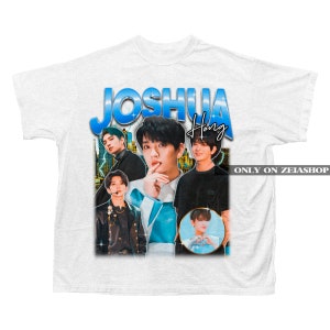 Seventeen Joshua Retro 90s T-shirt Seventeen Kpop Tee Kpop Merch Kpop ...