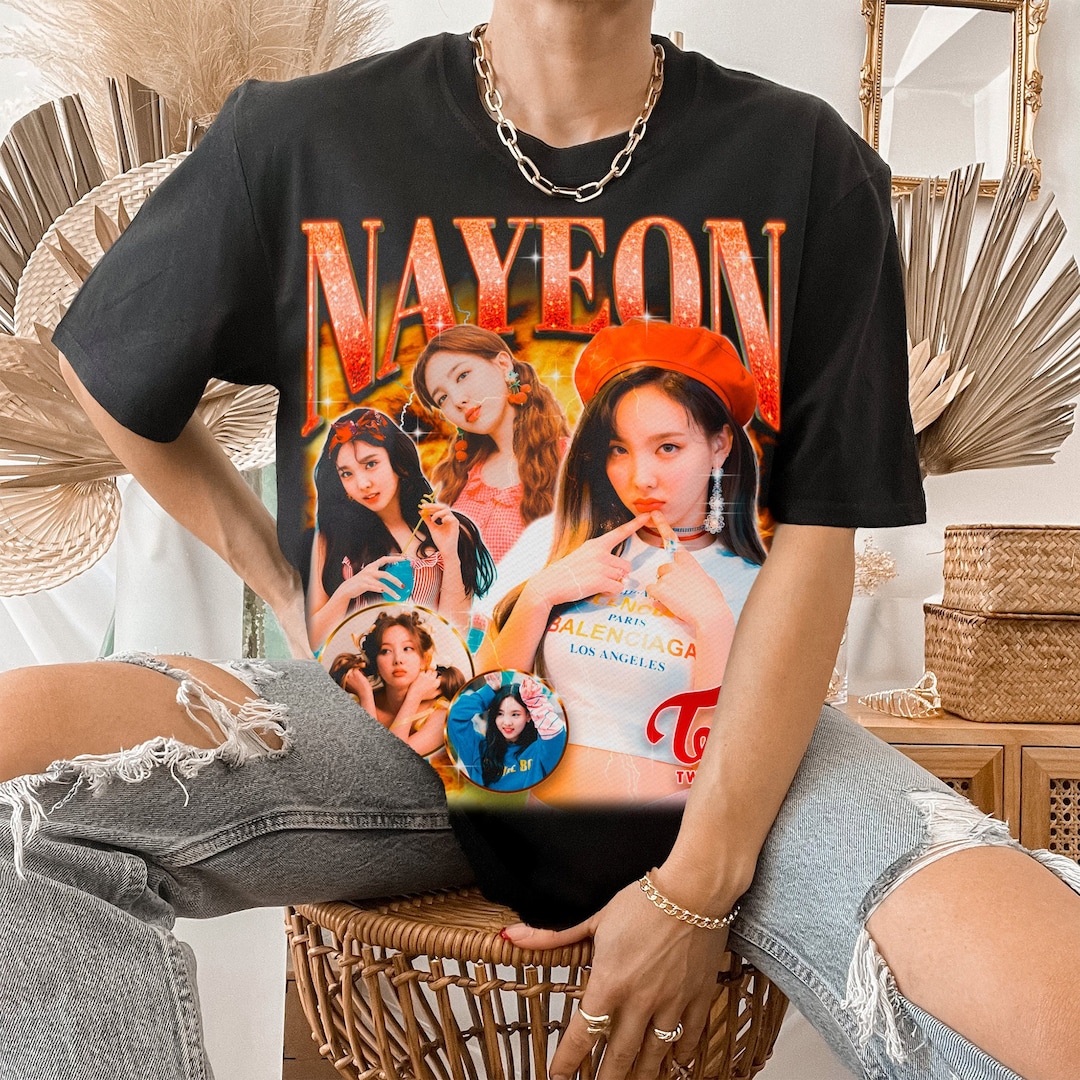 TWICE ナヨン レトロ ブートレグ Tシャツ - TWICE シャツ - Kpop TWICE ナヨン レトロ ブートレグ Tシャツ - TWICE シャツ - Kpop