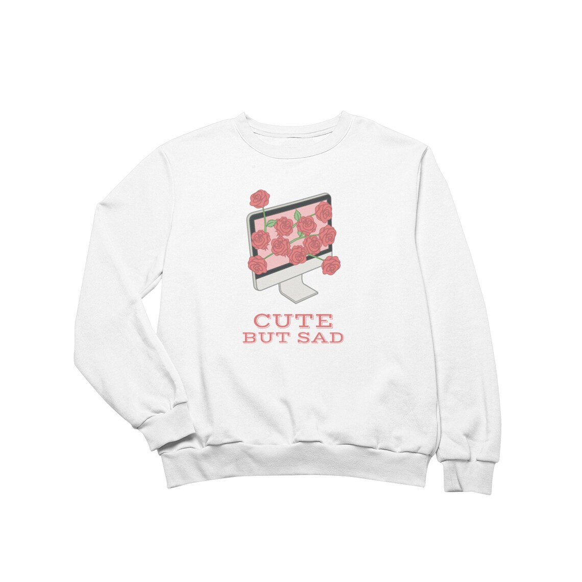 Cute but Sad Hoodie Kawaii Clothing Aesthetic Hoodie | Etsy