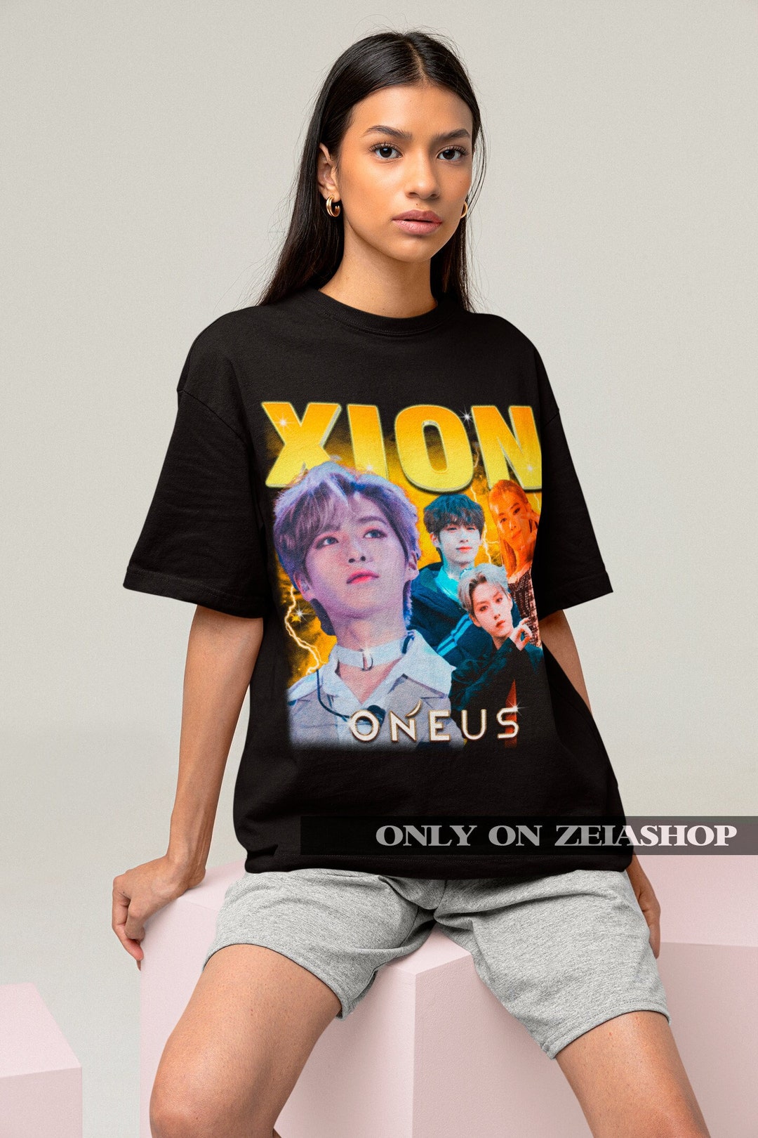 ONEUS Xion Retro 90s Bootleg Shirt Kpop T-shirt Oneus Shirt Kpop Merch ...