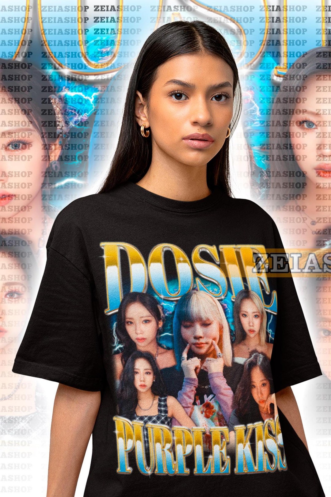 Retro Dosie Purple Kiss T-shirt Purple Kiss Sweater Purple Kiss Fan ...