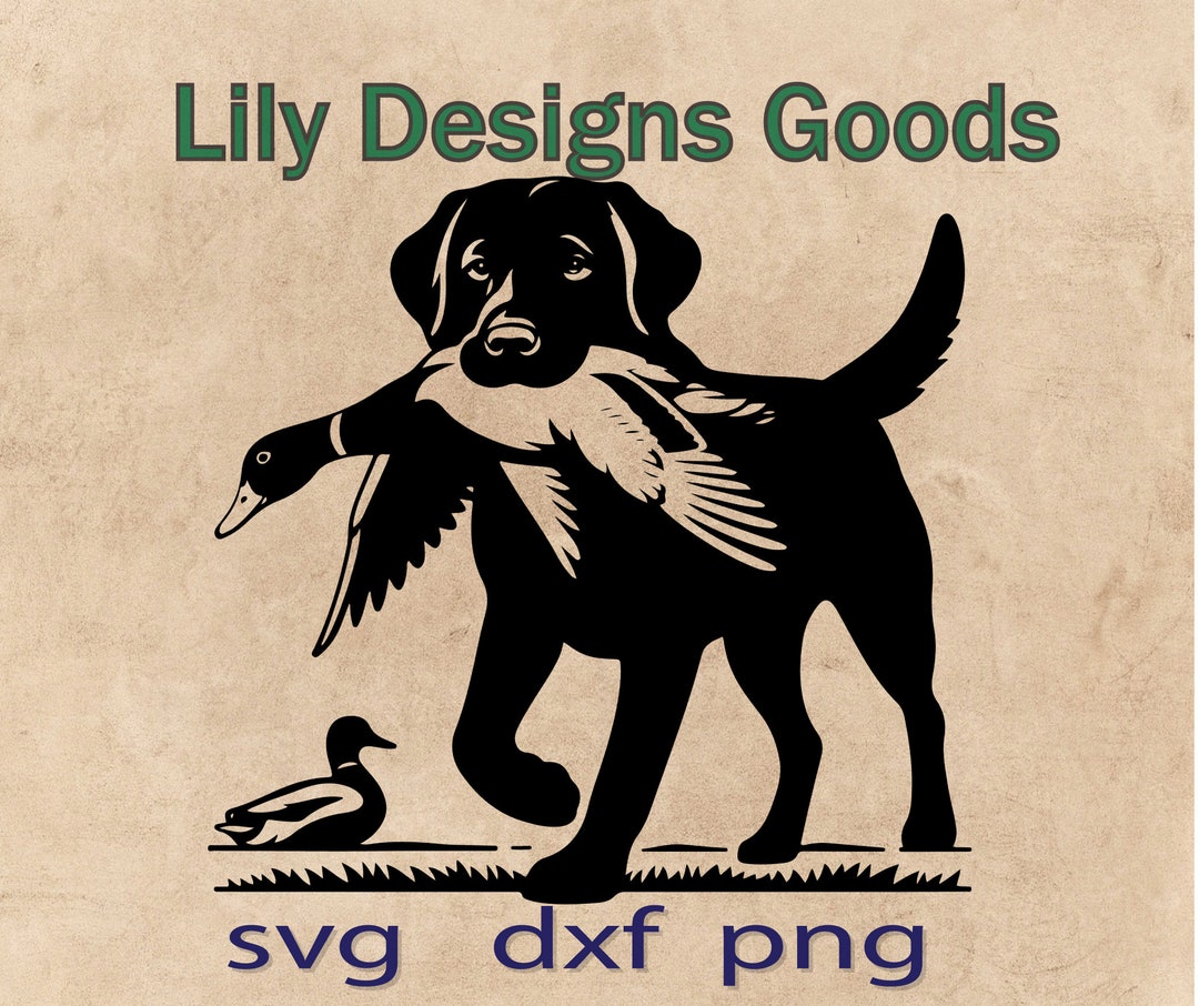 Black Dog Svg, Labrador Retriever Duck Hunting Outdoor Png PNG DXF ...