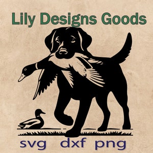 Black Dog Svg, Labrador Retriever Duck Hunting Outdoor Png PNG DXF ...