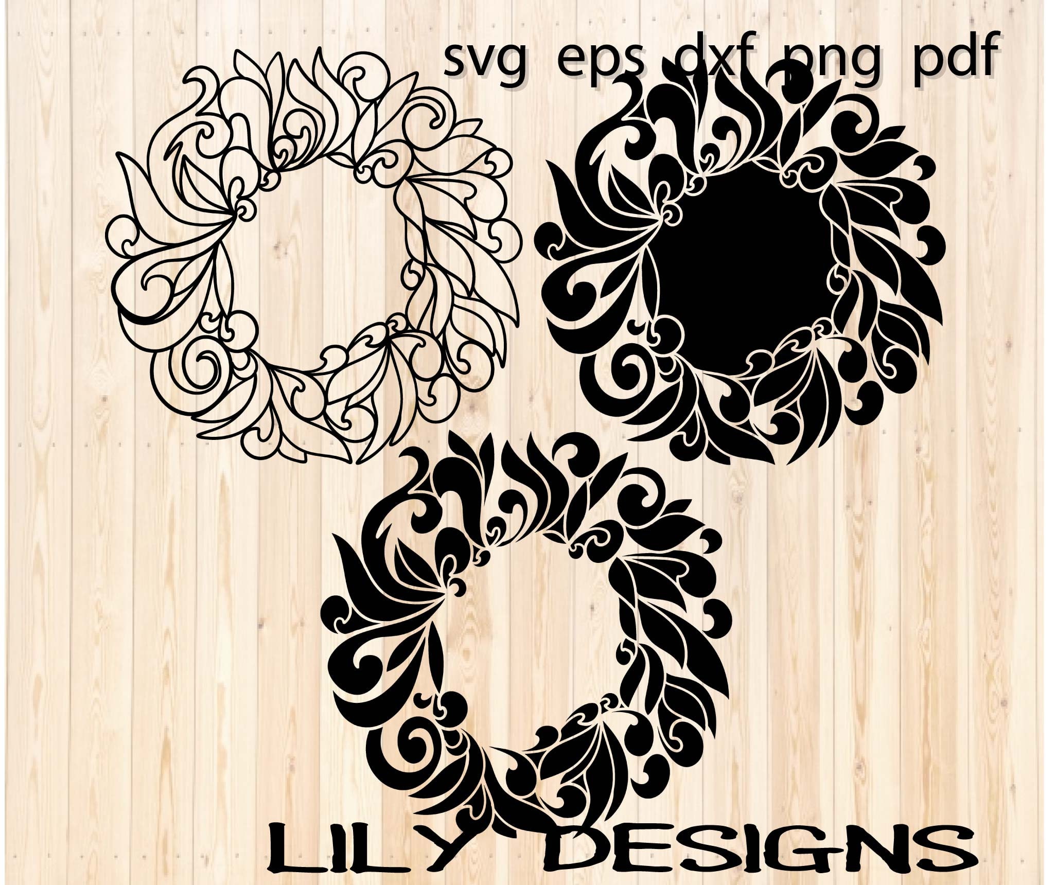 Mandala Wreath Svg Wreath Mandala Svg Mandala Svg Wreath - Etsy
