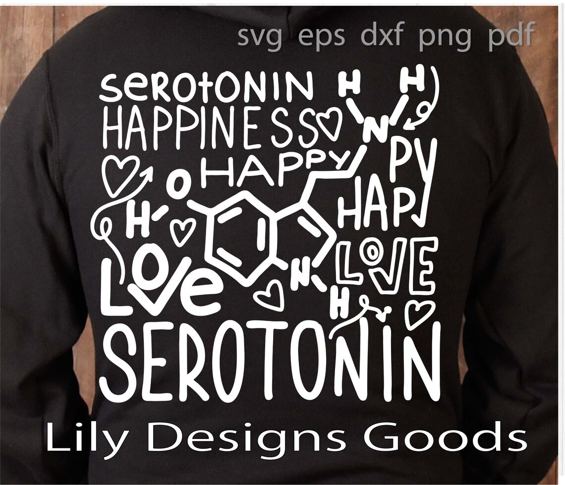 Serotonin Svg Science Svg Chemistry Svg Funny Shirt Print - Etsy