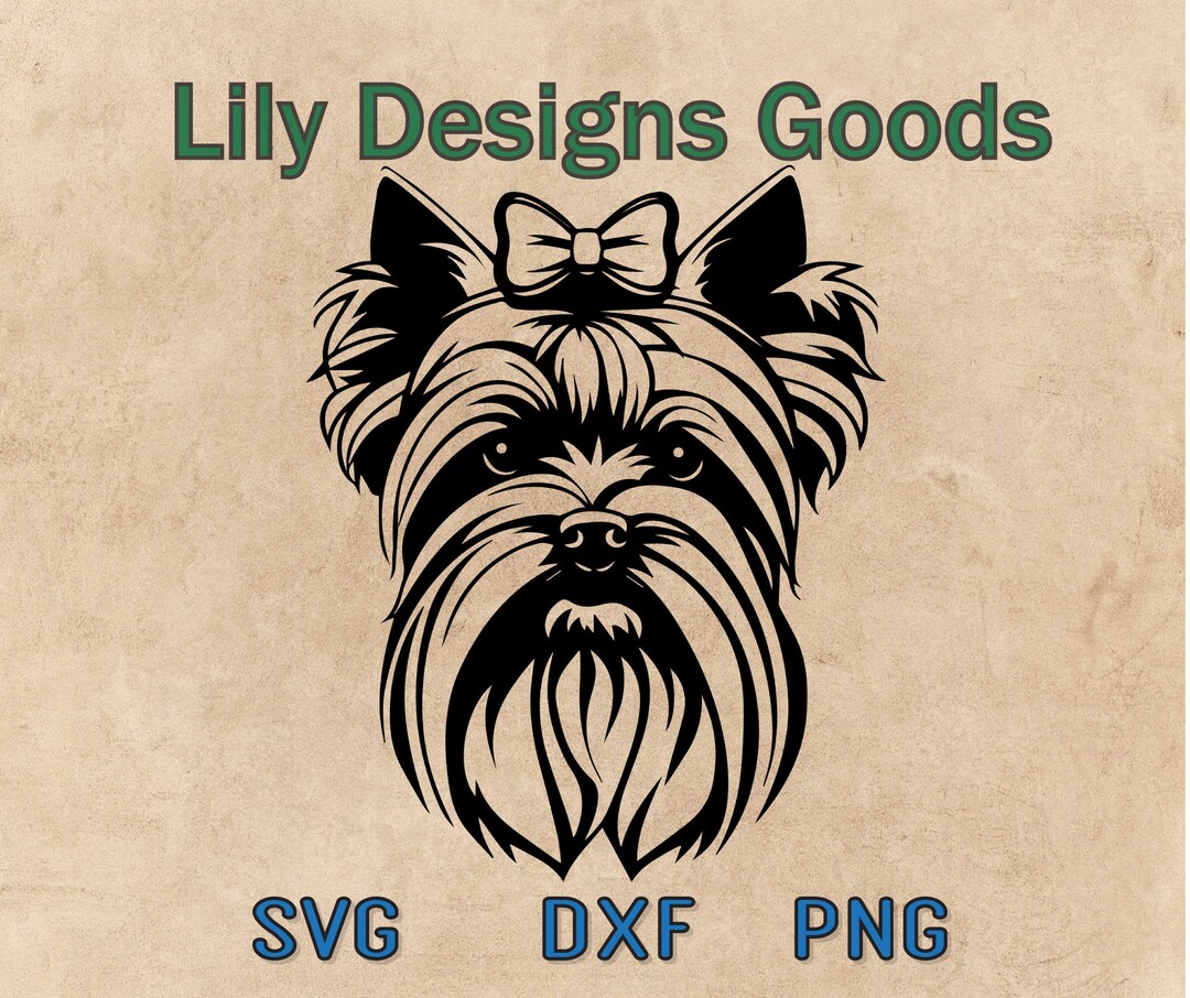 Yorkshire Terrier Svg, Yorkie Dog Svg, PNG DXF Animal Dog Mom Lover ...