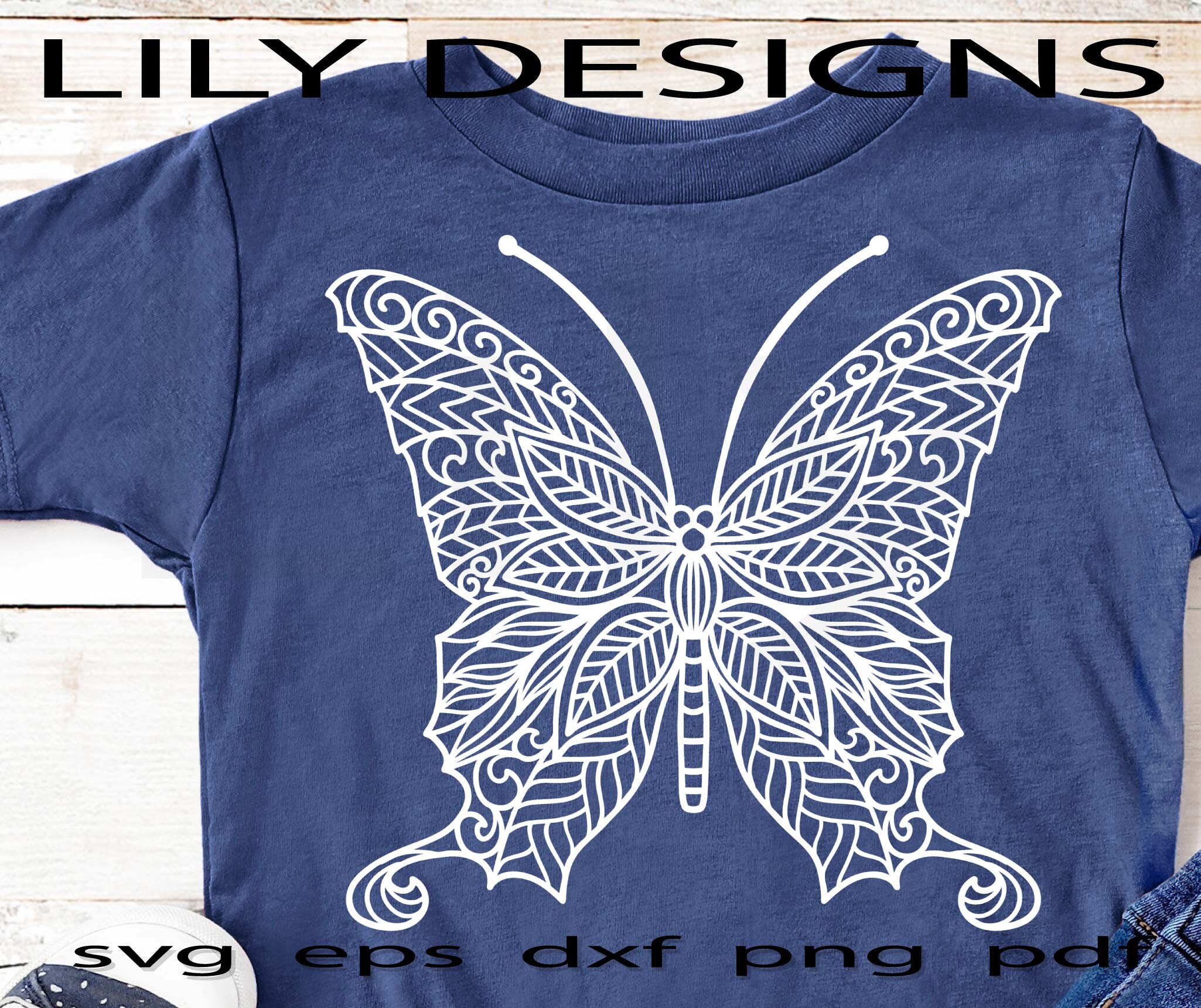 Butterfly Mandala Svg Butterfly Svg Mandala Svg Butterfly | Etsy