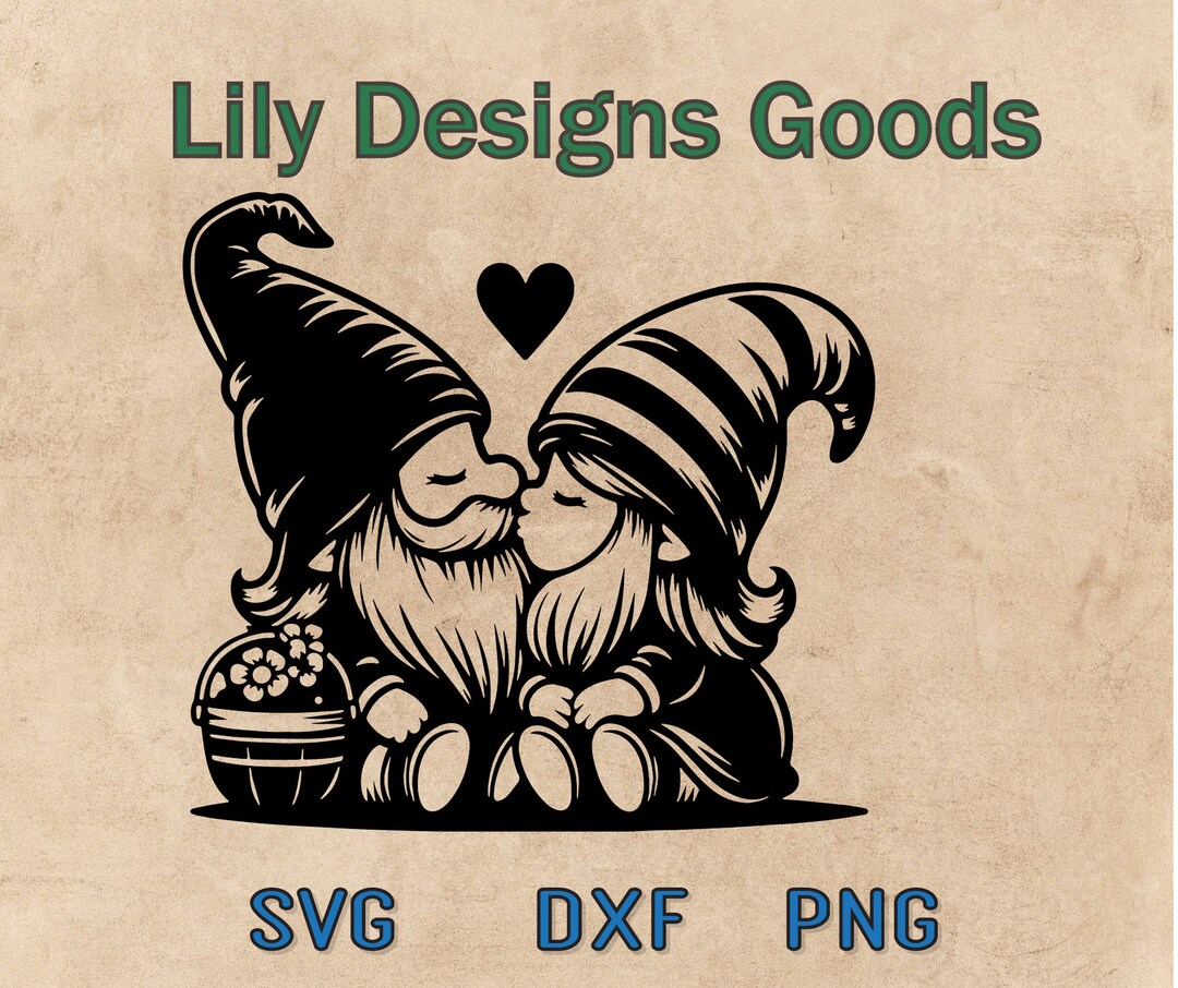 Girl Gnome SVG Cut File Cute Gnome Silhouette, Cricut, Laser Cutting ...
