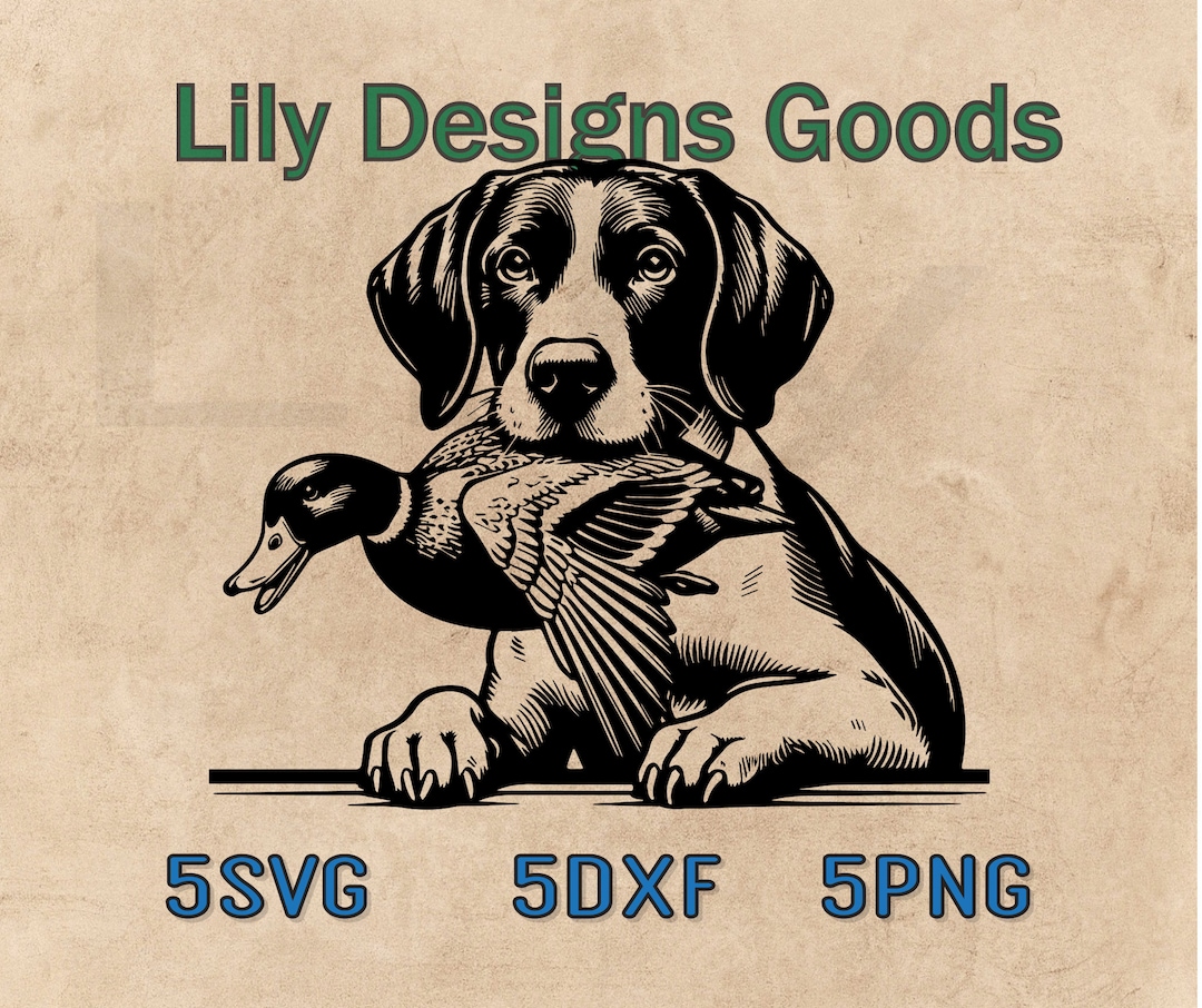 Hunting Dog With Duck SVG Cut File Bundle - Perfect for Cricut ...