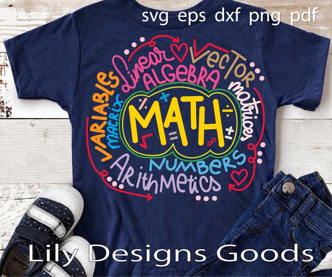 Math Teacher Svg, Teacher Svg, Cut File, Math Svg, Math, Svg, Digital ...