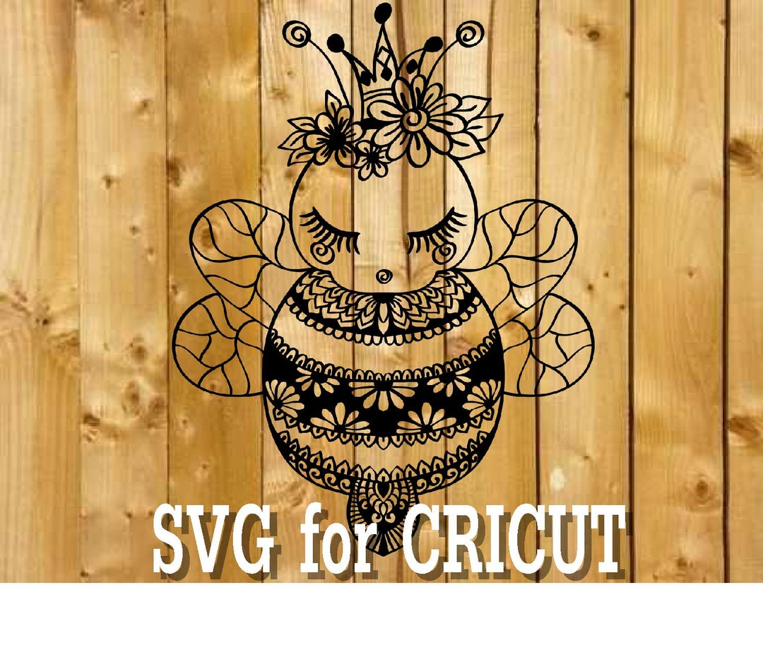Bee Mandala Svg / Zentangle / Intricate Svg File / Cricut Design Svg ...