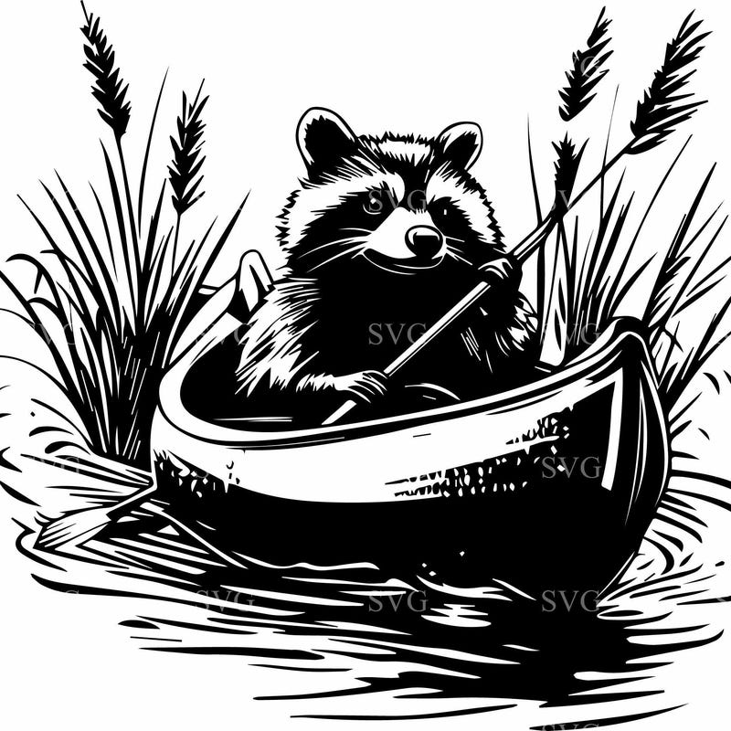 Canoe Svg - Etsy