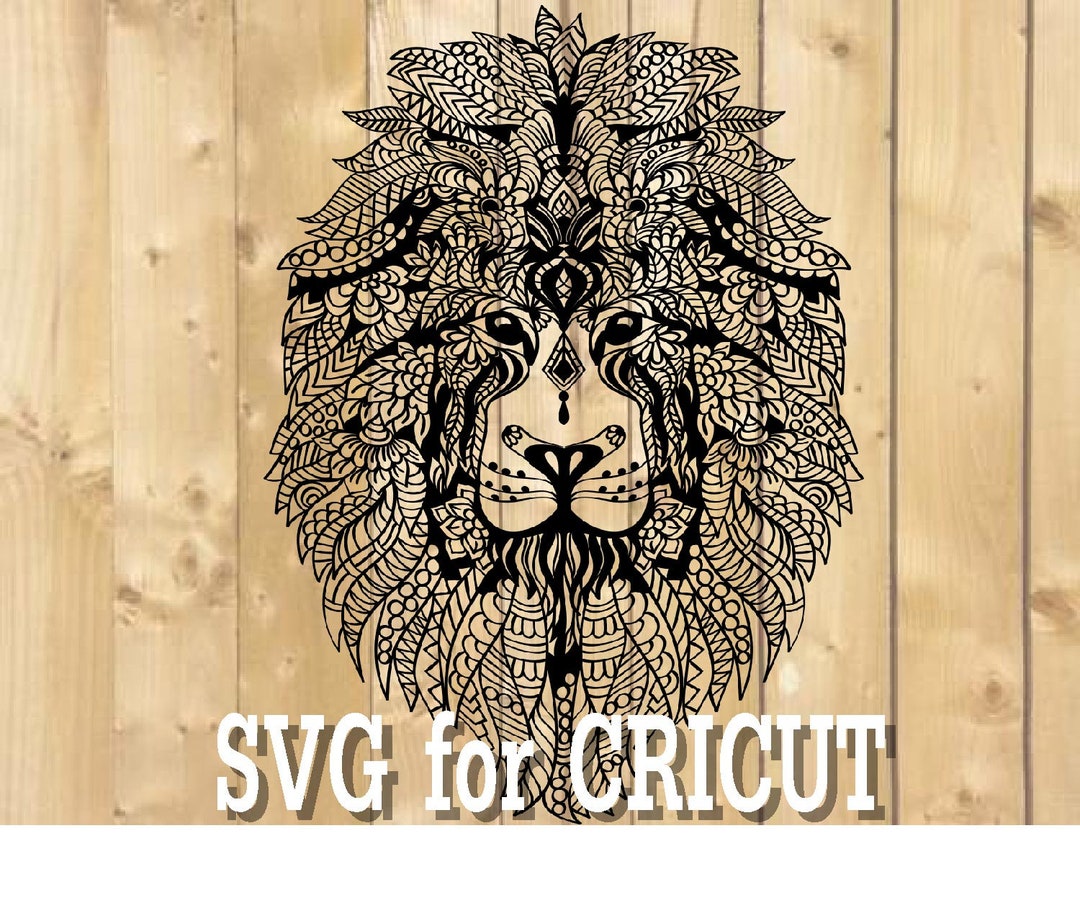 Mandala Lion Svg Angry Male Zentangle Female Face Png - Etsy