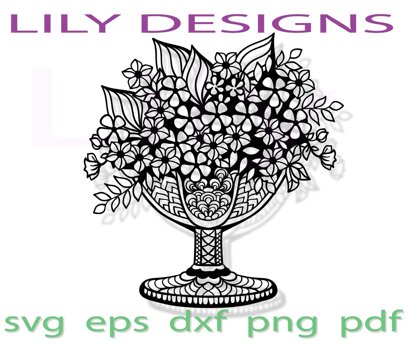 Flower Vase Svg Flower Svg Vase Svg Flower Bouquet Svg - Etsy Canada