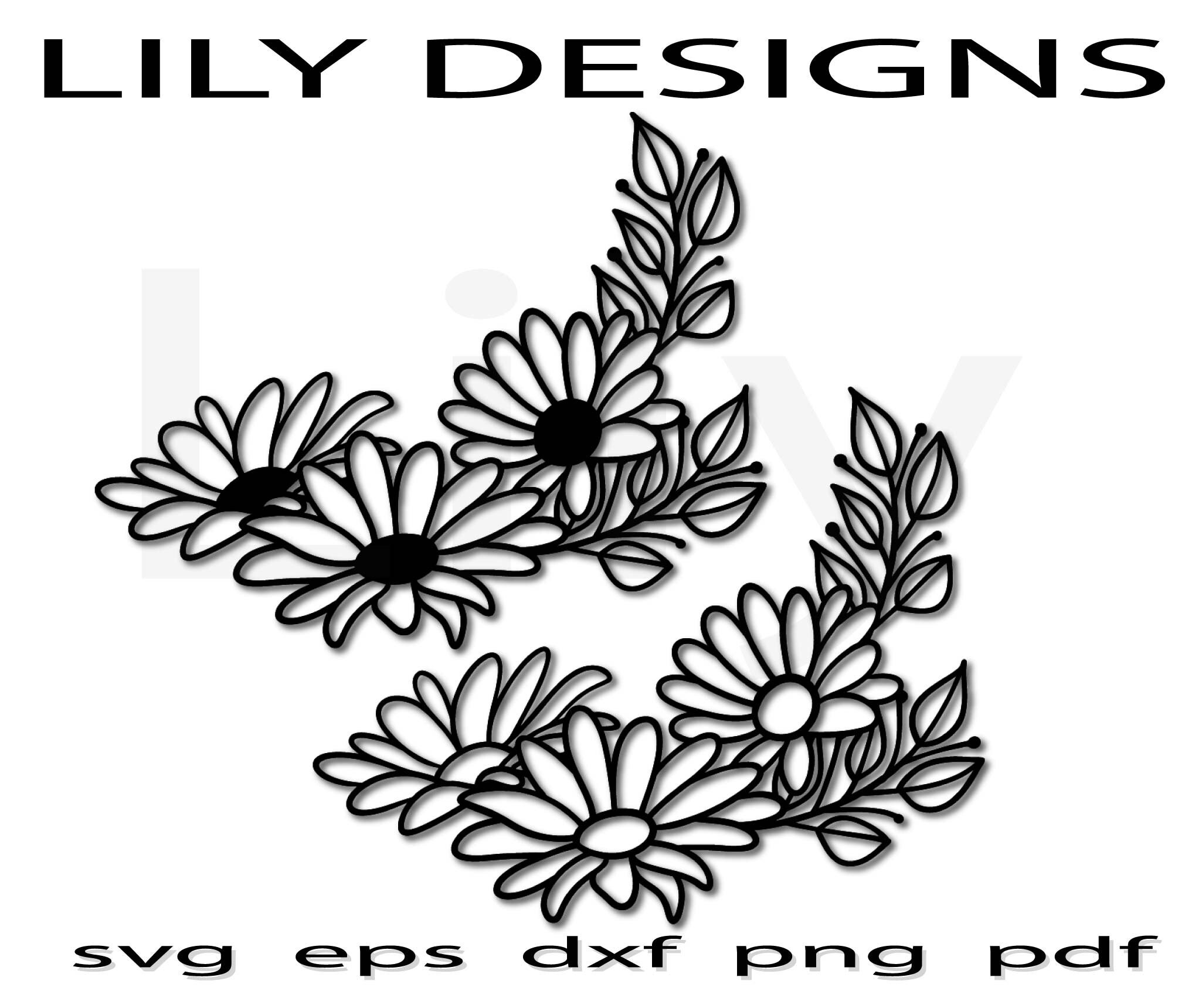 Wild daisy svg flower lover swag svg garden bouquet svg cut | Etsy