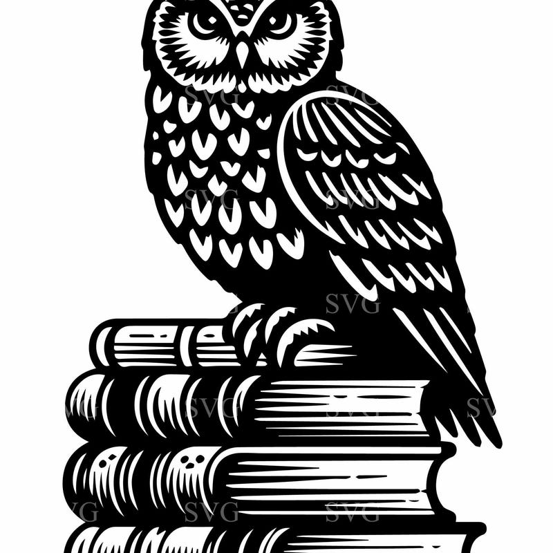 Wise Owl Clip Art - Etsy