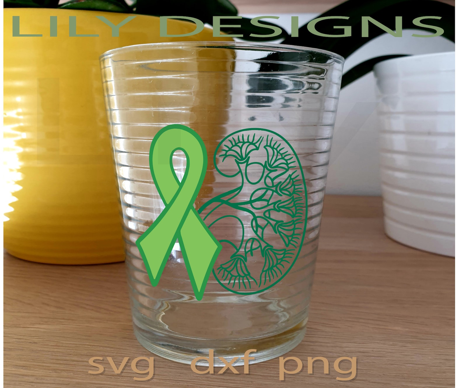Green Ribbon Kidney Disease Svg Organ Donor World Kidney Day - Etsy