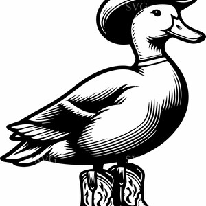 6 Cowboy Duck SVG – Funny Western Farm Animal Cut File (digital ...
