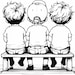 Friends SVG 3 Cut File - Three Boys Sitting on Dock - Forever ...